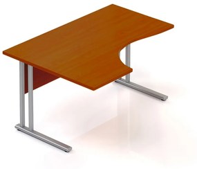 Ergonomický stůl Visio 140 x 100 cm, levý, třešeň