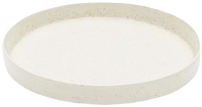 OnaDnes -20% Bílý keramický talíř Kave Home Setisa 22,5 cm