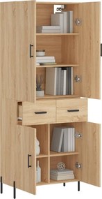 Skříň highboard dub sonoma 69,5 x 34 x 180 cm kompozitní dřevo 3198156
