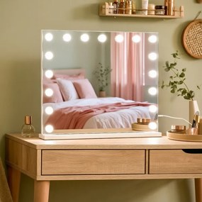 BRILAGI - LED Stmívatelné make-up zrcadlo HOLLYWOOD LED/15W/230V 60x50 cm bílá