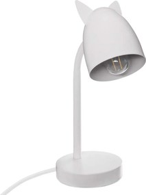 Stolní lampa OREILLLES ROSE, kov, barva bílá