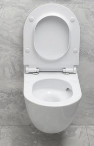 GSI, PURA závěsná WC mísa, Swirlflush, 55x36 cm, bílá dual-mat, 881509