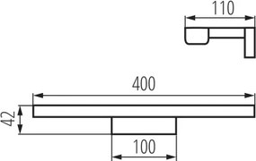 Nástěnné LED svítidlo Kanlux ASTEN LED IP44 8W-NW neutrální bílá 26683