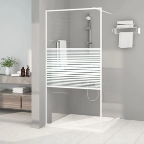 Sprchová zástěna walk-in bílá 100 x 195 cm čiré ESG sklo 152152