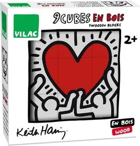 Vilac Obrázkové kostky Keith Haring / od 2 let