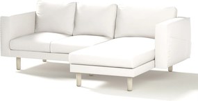 Potah na pohovku IKEA Norsborg 3-místná se šezlongem barva bílá