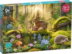 CHERRY PAZZI Puzzle Zajíčci v lese / 300 dílků / 50 x 34,5 cm