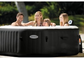 Marimex | Vířivý bazén Pure Spa - Jet & Bubble Deluxe HWS 4 + Solární sprcha UNO 35 l hliníková s LED světlem | 19900164