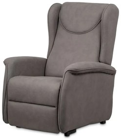 Polohovací křeslo, elektrické kabelové ovládání, šedá, látka, TV-1192 GREY2 Barva: šedá