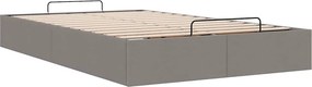 Osmanský rám postele bez matrací taupe 120x190 cm textil 3310865