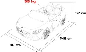 Elektrické autíčko Mercedes Benz GT63 AMG bílé