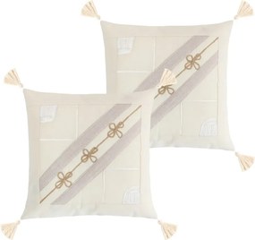 Bellatex Povláček PERU SET 2ks Béžová 40x40 cm