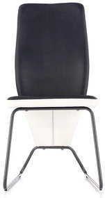Jídelní židle Marta, černá / bílá