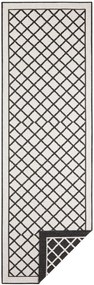 Hanse Home, Kusový koberec Twin Supreme 103425 Sydney black creme – na ven i na doma, 160x230, černá, chodba / předsíň