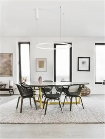 LED lustr Tarquin 60 bílé