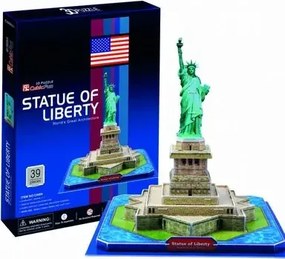 CubicFun 3D Puzzle Socha Svobody / 39 dílů / Obtížnost: 4