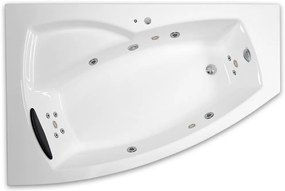 Arttec Thaleila Surf 160 x 105 cm + chromo vana hydromasážní akrylátová levá PAN04403