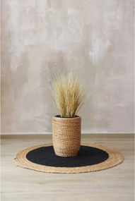 Umělá tráva v květináči BOHO, plast, výška 54 cm, béžová