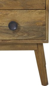 Dřevěná nízká komoda Espita se šuplíky - 40*40*80cm