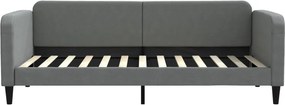 Válenda s matrací tmavě šedá 90 x 200 cm textil 3196799