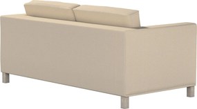 Potah na pohovku IKEA  Karlanda rozkládací, krátký barva béžová látka pletený vzor