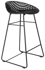 Kartell - Barová židle Smatrik Outdoor, černá/černá