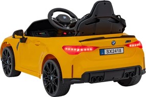 Elektrické autíčko BMW M4 žluté