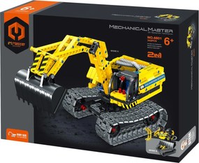 Stavebnice im.master bagr/robot 2v1 plast 342 dílků v krabici 31x23x6,5cm