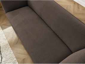 Hnědá manšestrová pohovka 242 cm Giorgia – Bobochic Paris