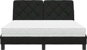 Postel s matrací černá 120 x 200 cm textil 3310729