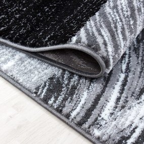 Ayyildiz, Kusový koberec Parma 9220 black, 120x170, šedá, chodba / předsíň