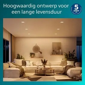 Philips Peridot bílá / Zápustné svítidlo / GU10 / max. 7 W / IP20