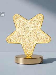 Sinsay - Vánoční LED stolní lampička ve tvaru hvězdy - zlatá