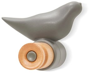 Šedý nástěnný háček Bonami Essentials Bird