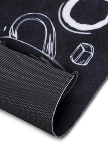 Hanse Home, Běhoun Cook & Clean 105733 Black White, 50x150, černá, kuchyně