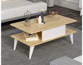 Safírovo-bílý konferenční stolek Beta