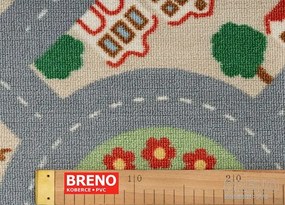 Breno Metrážový koberec ROADTRIP - dětský motiv silnic a krajiny, šíře 400 cm