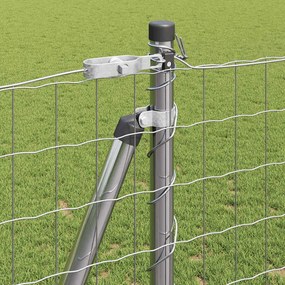 Zahradní euro plot s betonovým základem 10 x 1,2 m Stříbrná 3350993