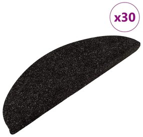 Samolepicí rohože na schody 30 ks Antracit 56x17x3 cm 3365900