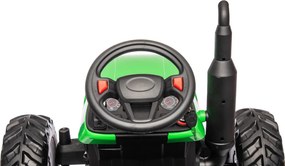 LEAN CARS Akumulátorový traktor HC-306 s přívěsem, světle zelený, 24 V