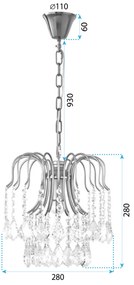 Toolight Moderní stropní osvětlení ELEGANCE 2 APP1650-1CP