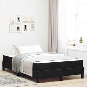 Postel s boxspringem s matrací Černá 120 x 190 cm textil 3398679