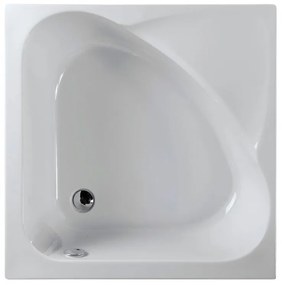 POLYSAN  CARMEN sprchová vanička čtvercová 90x90x30cm, hluboká, bílá, 29611