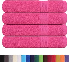 Ručníky FROGN 4 ks růžové 100x200 cm 360 g/m² 137059