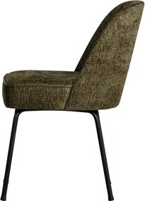 Khaki sametové jídelní židle v sadě 2 ks Vogue – WOOOD