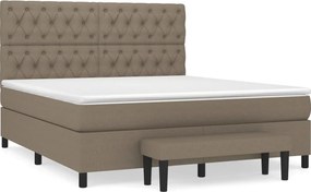 Box spring postel s matrací taupe 160x200 cm textil 3136849
