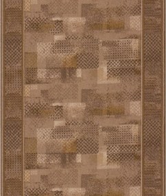 Associated Weavers, Protiskluzový běhoun na míru Tribe 44 hnědý, šíře 100 cm, hnědá, chodba / předsíň