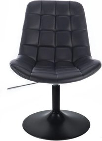 LuxuryForm Židle PARIS na černém talíři - černá