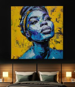 Obraz na plátně - Africká žena Muriel FeelHappy.cz Velikost obrazu: 140 x 140 cm