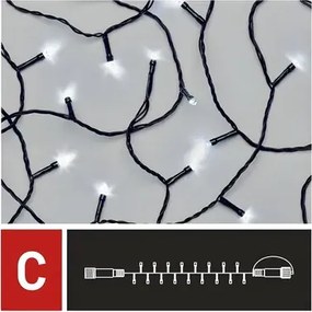Emos D1AC02 Connect / Světelný řetěz / 50 LED / 5 m / IP44 / studená b